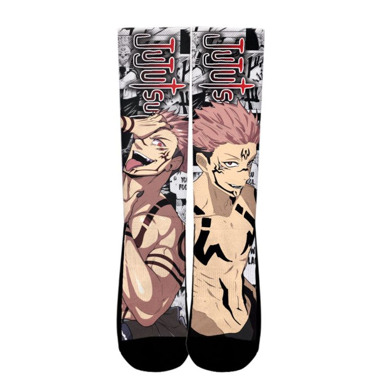 Jujutsu Kaisen Sukuna Ryoumen Socks - Jujutsu Kaisen Store