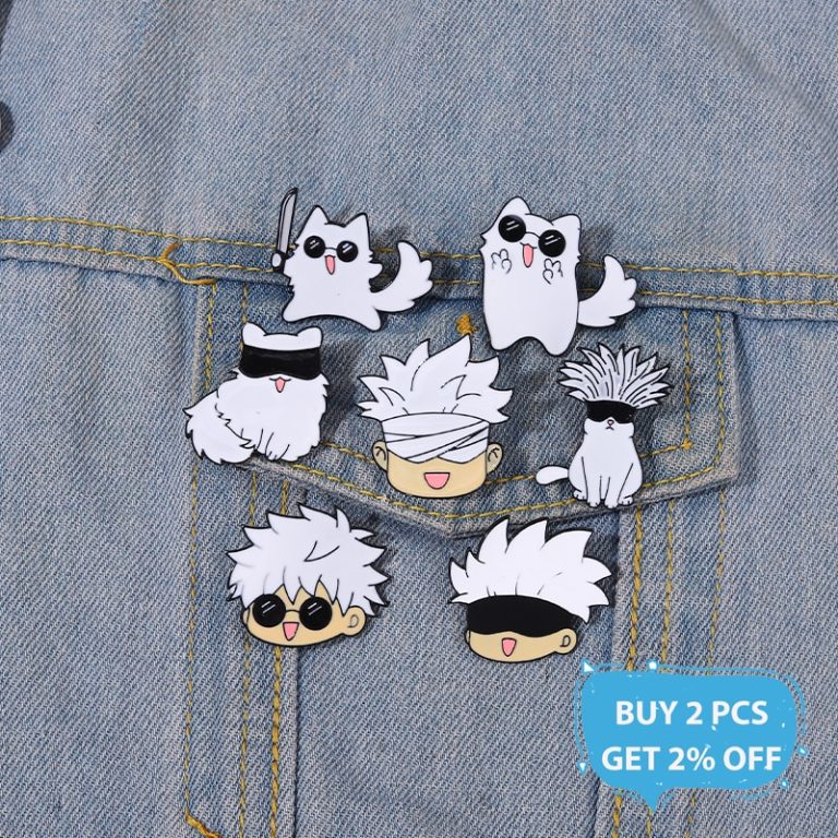 Gojo Satoru Cats Enamel Pin - Jujutsu Kaisen Store