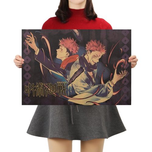 Itadori Yuji Jujutsu Kaisen Kraft Posters - Jujutsu Kaisen Store