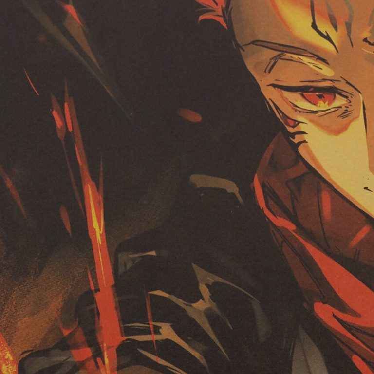 Jujutsu Kaisen Itadori Yuji Kraft Paper Posters - Jujutsu Kaisen Store