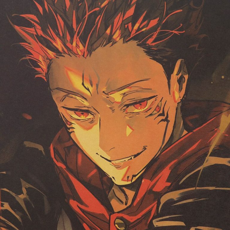 Jujutsu Kaisen Itadori Yuji Kraft Paper Posters - Jujutsu Kaisen Store