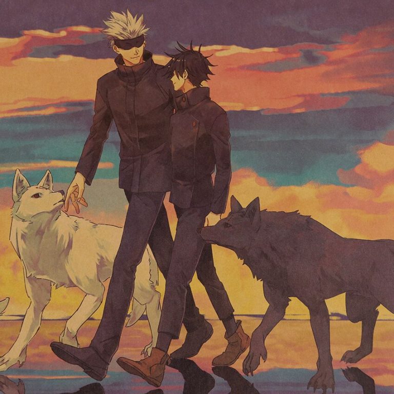 Jujutsu Kaisen Retro Kraft Paper Poster - Jujutsu Kaisen Store