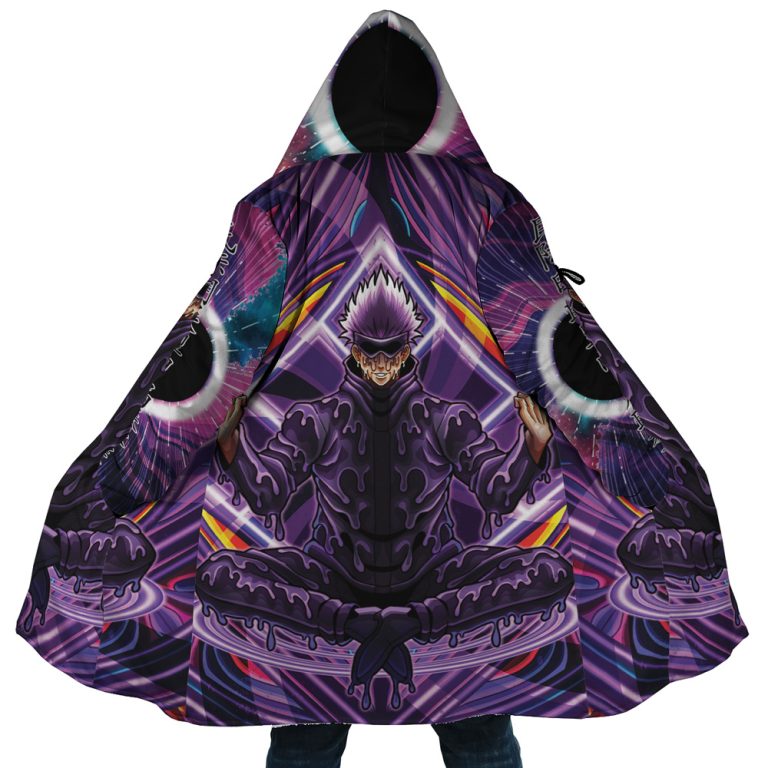 Trippy Gojo Satoru Jujutsu Kaisen Dream Cloak Coat - Jujutsu Kaisen Store