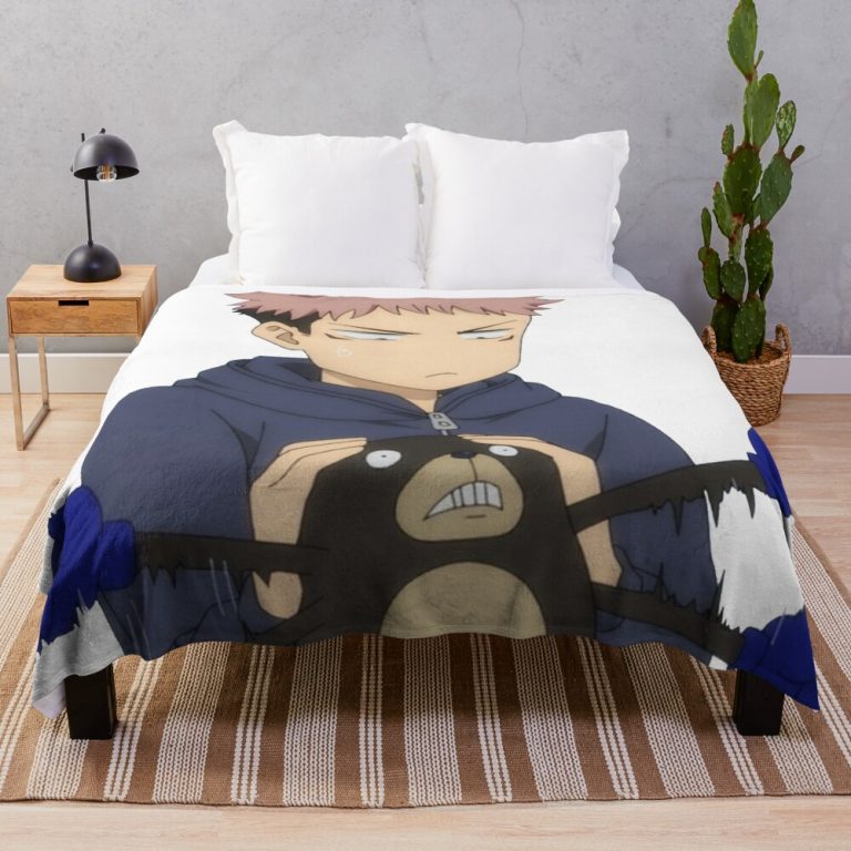 Jujutsu Kaisen Yuji Itadori Throw Blanket - Jujutsu Kaisen Store