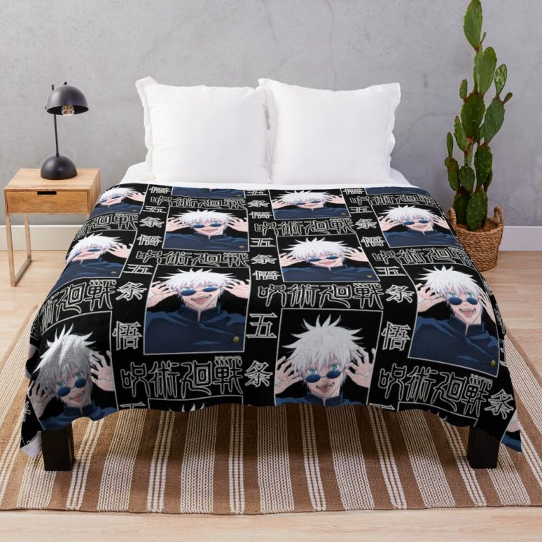 Gojo Satoru Jujutsu Kaisen Throw Blanket - Jujutsu Kaisen Store