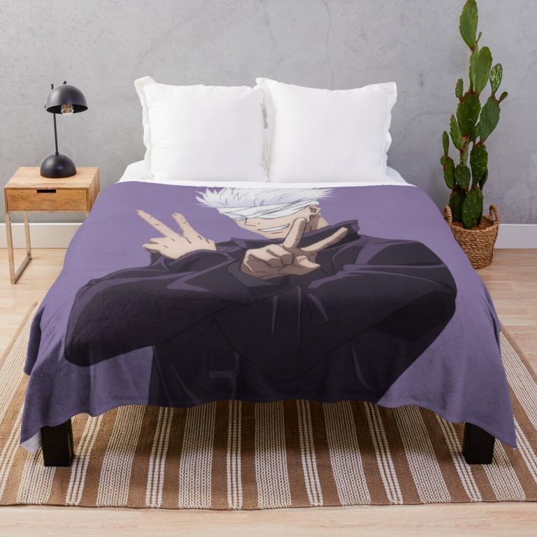 Gojo Satoru Jujutsu Kaisen Throw Blanket - Jujutsu Kaisen Store