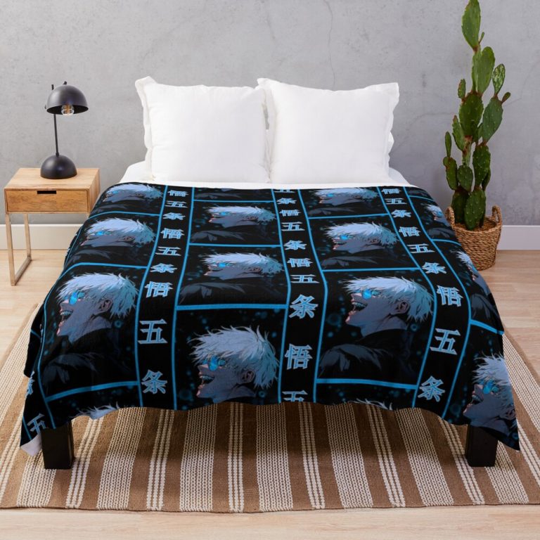 Gojo Satoru Jujutsu Kaisen Throw Blanket - Jujutsu Kaisen Store