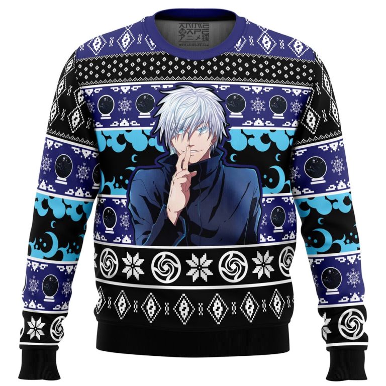 Satoru Gojo Domain Expansion Jujutsu Kaisen Ugly Christmas Sweater ...